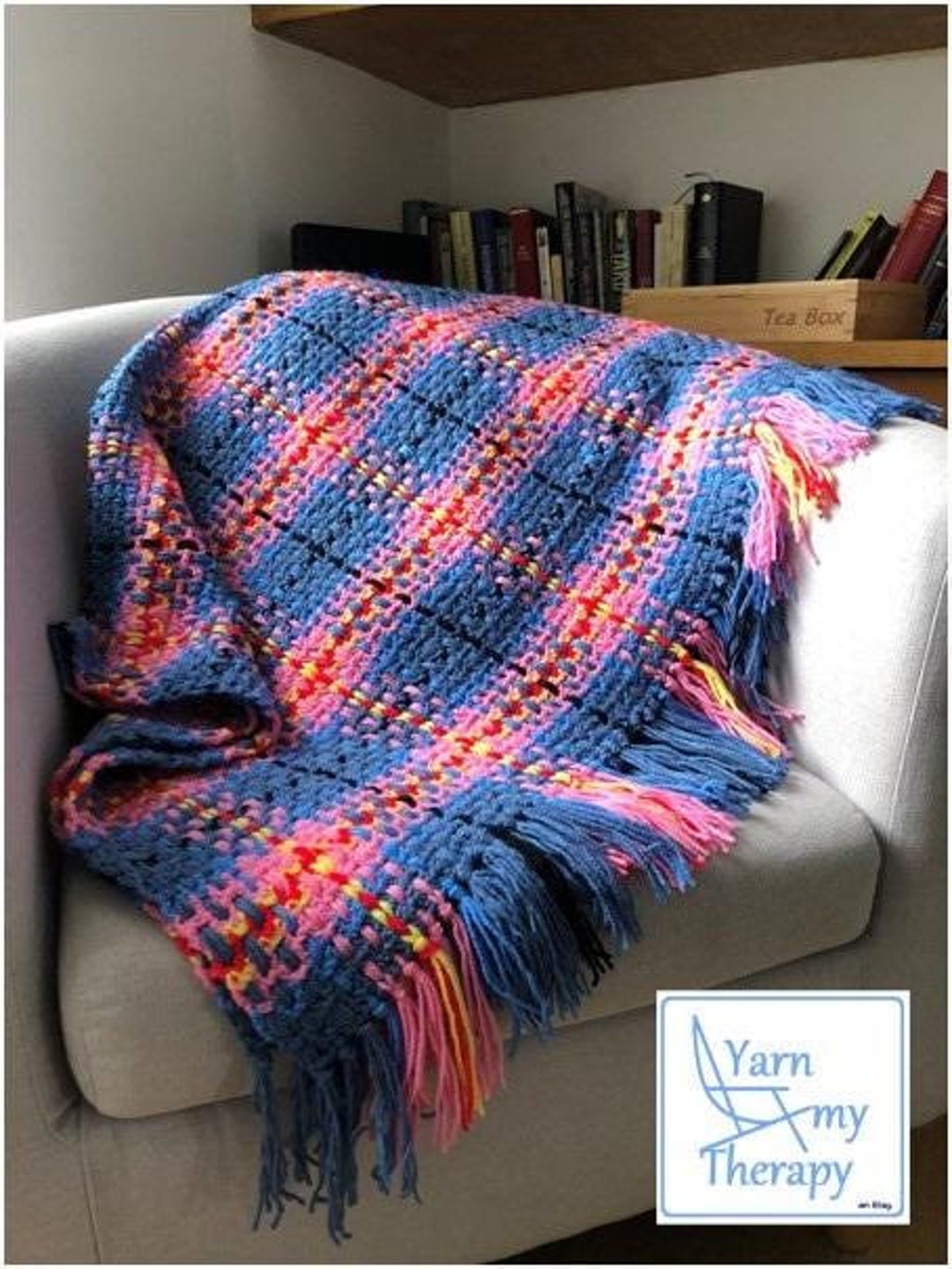 Official Tartan Throw in Crochet and Weaving Pattern - Etsy