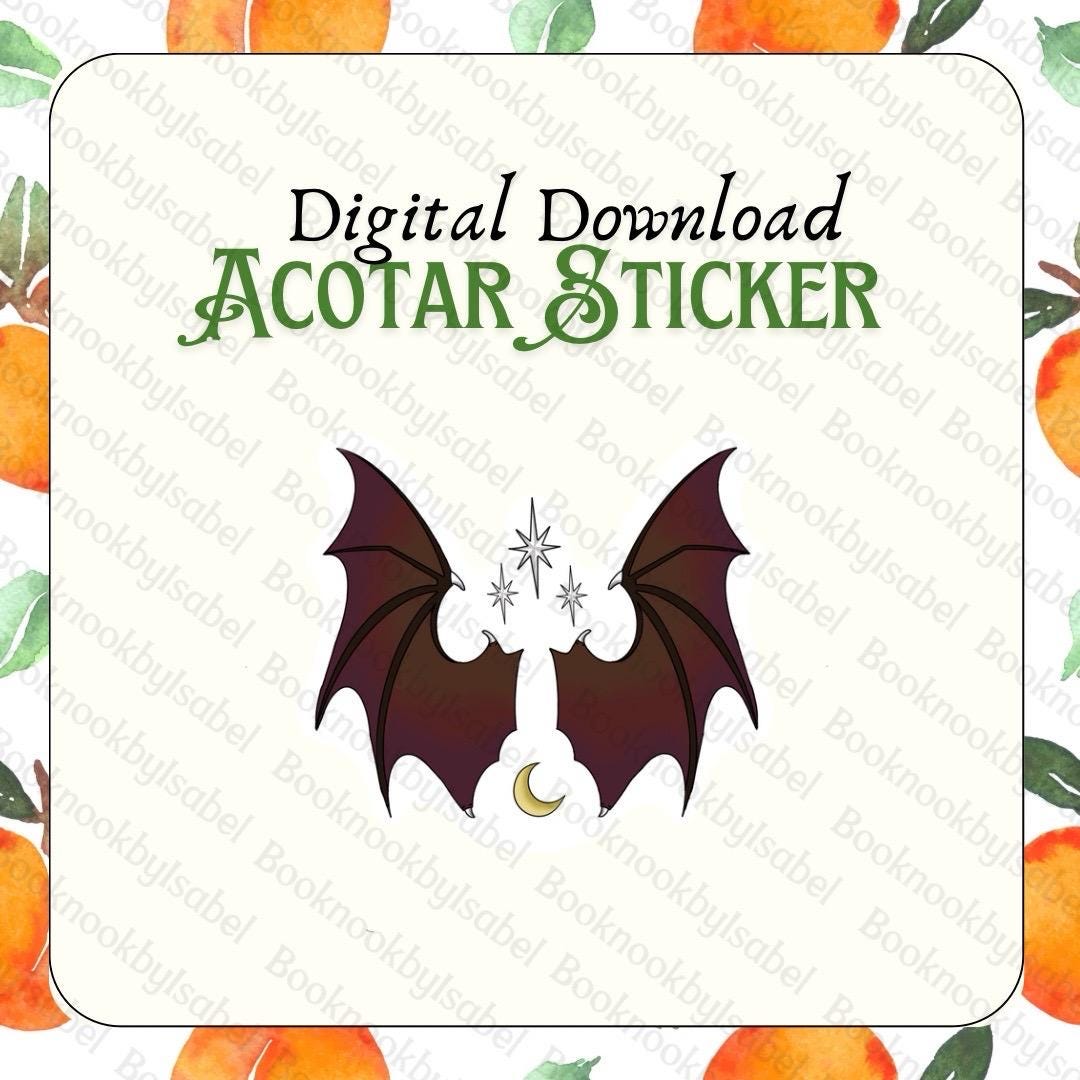 ACOTAR | ACOMAF | PNG | Zip | Sticker | Print and Cut | Cricut ...