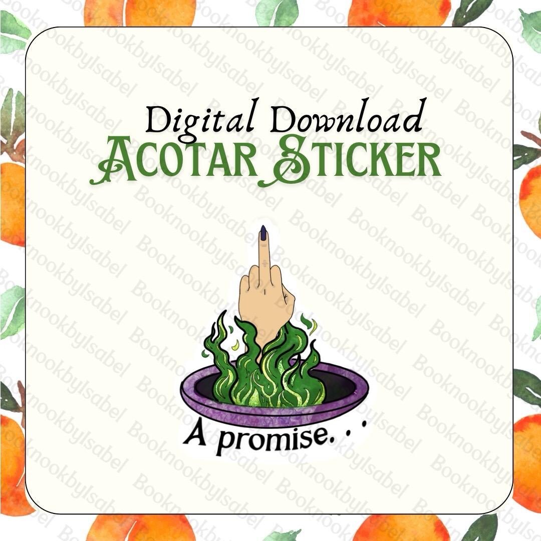 ACOTAR Nesta Cauldron Sticker | Bookish Fantasy Art (digital Download ...