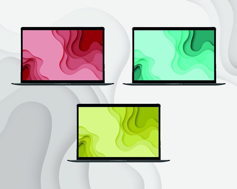 Layered Homescreen Desktop Wallpaper Bundle | 44 Pieces High-resolution ...