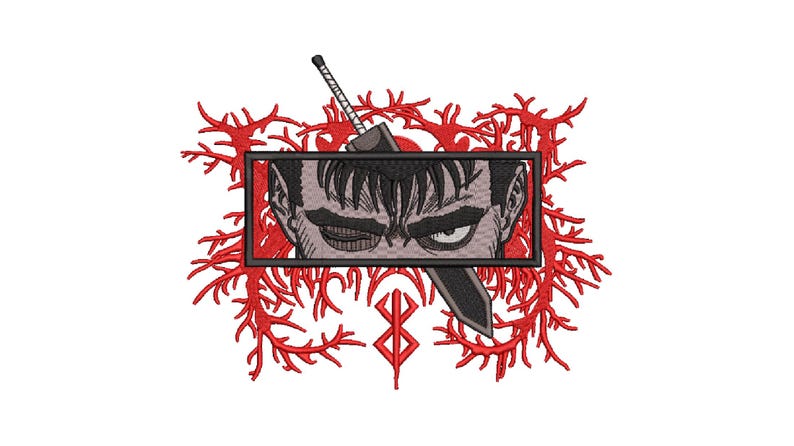 High Quality Anime Embroidery Design, Anime Inspired Machine Embroidery ...