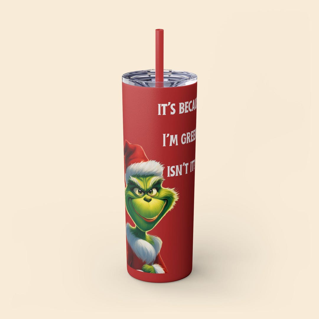 Grinch Tumbler, Grinch Flask, Grinch Gift for Him, Grinch Christmas ...