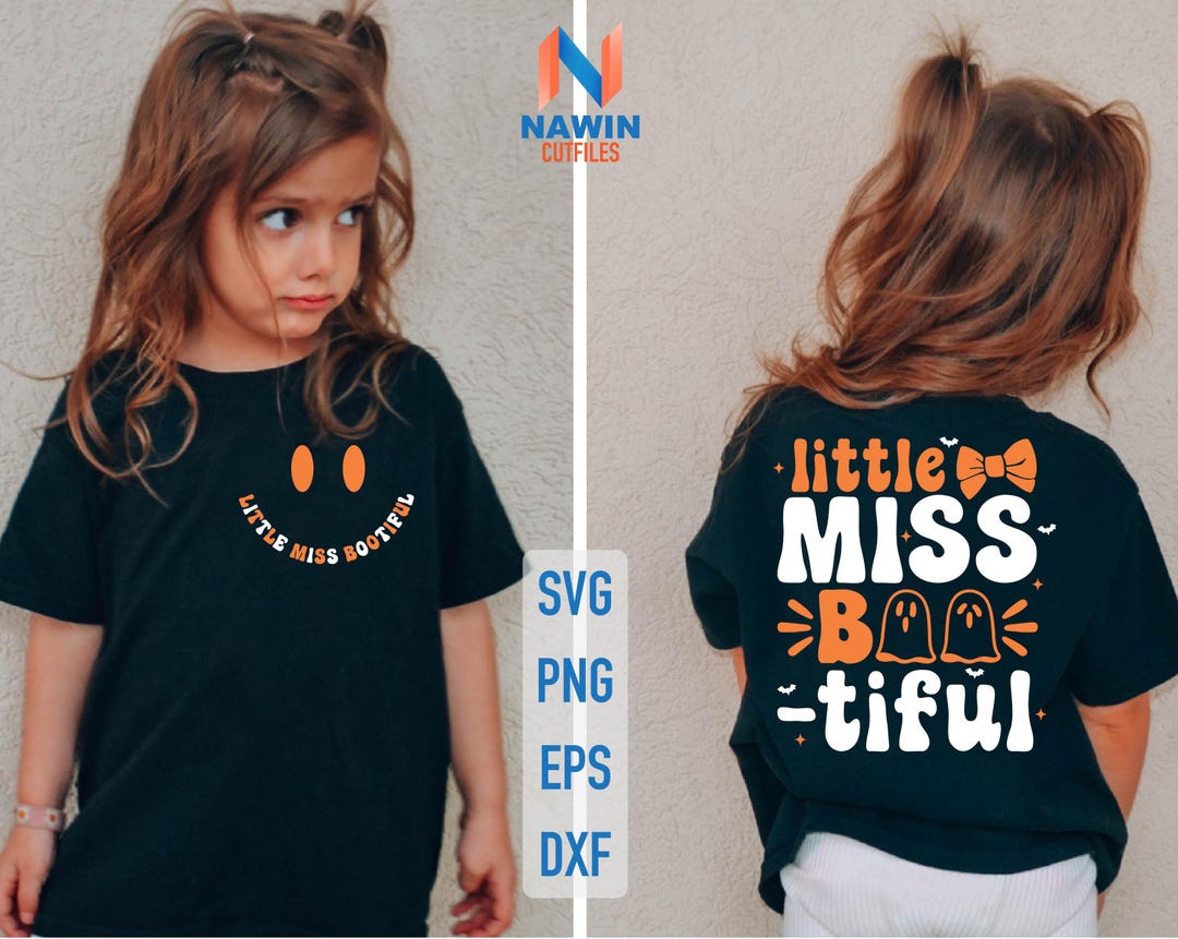 Little Miss Bootiful SVG PNG: Halloween Design (digital Download) - Etsy