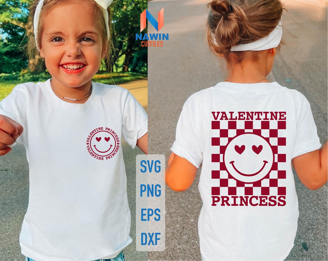 Valentine Princess Svg, Cute Princess Svg, Princess Love Svg, Valentine ...