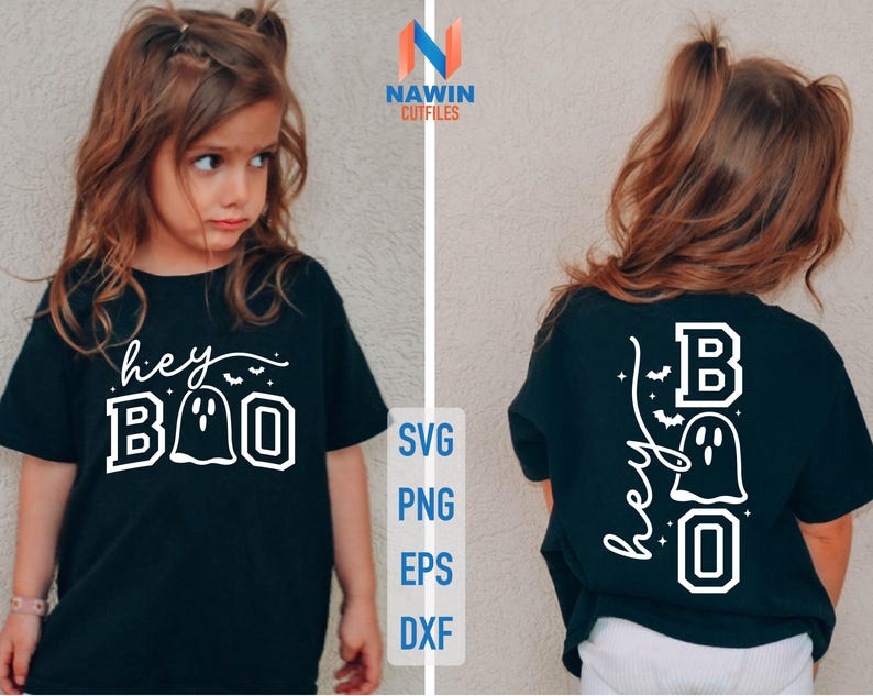 Hey Boo Svg, Boo Svg, Cute Halloween Svg, Cute Ghost Svg, Spooky Cute ...