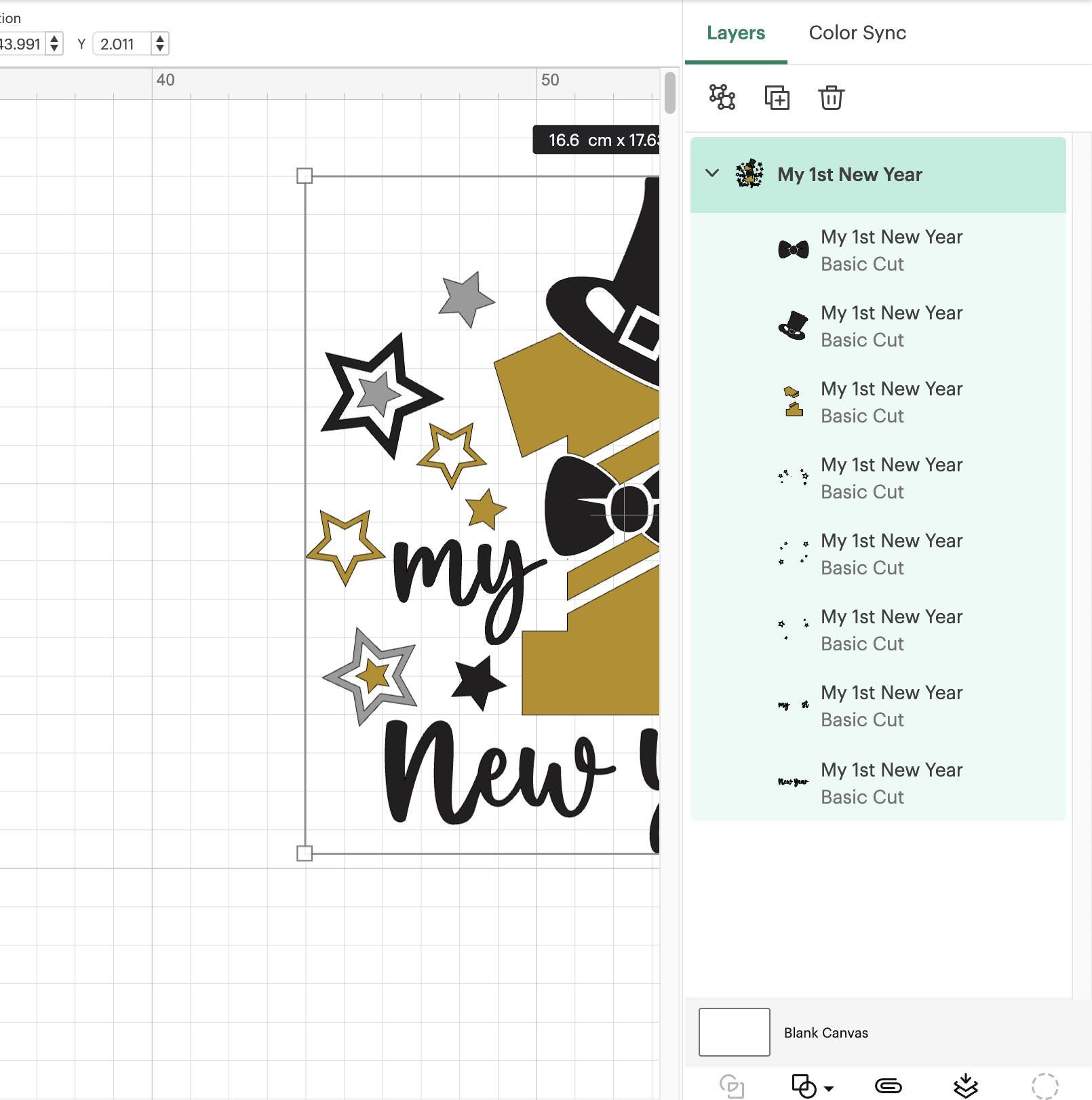 My 1st New Year Svg, Baby New Year Svg, Baby First New Year Svg, 1st ...
