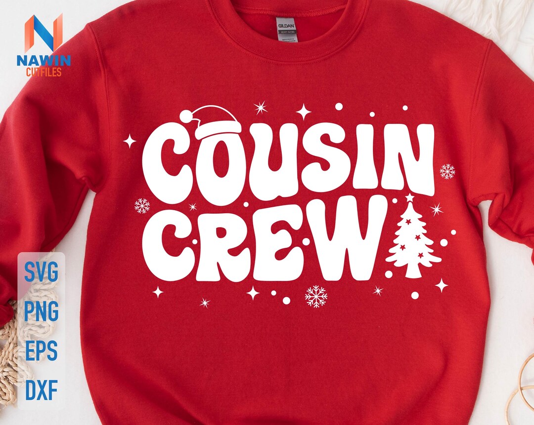 Cousin Crew Svg, Christmas Cousin Crew Svg, Funny Christmas Crew Svg ...