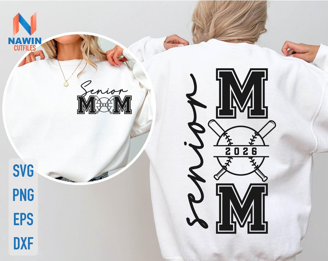 Senior Baseball Mom 2026 Svg, Baseball Mama Svg, Baseball Mom Png, Game ...