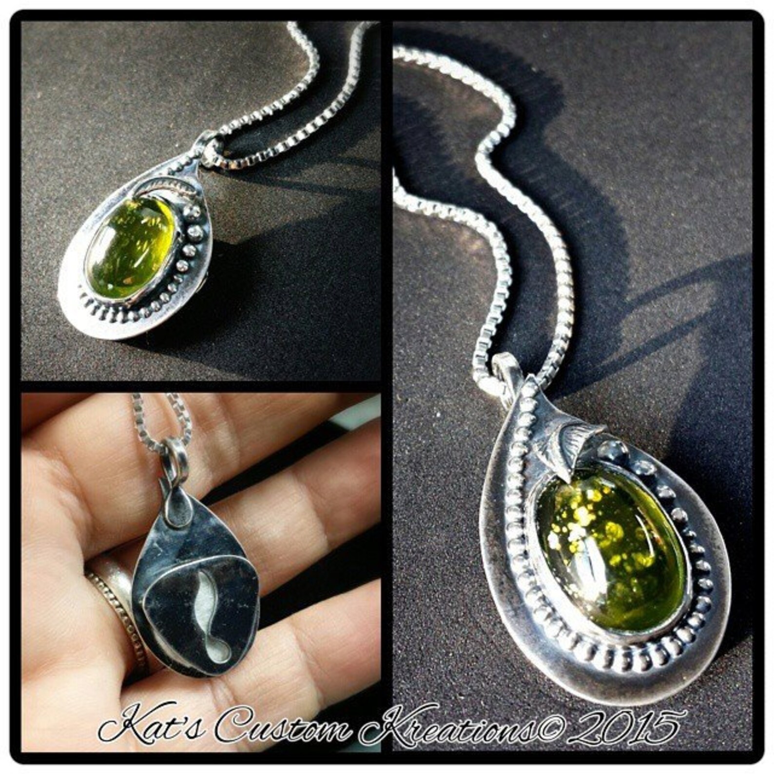 Aromatherapy/essential Oil Diffuser Necklace - Sterling Silver and ...