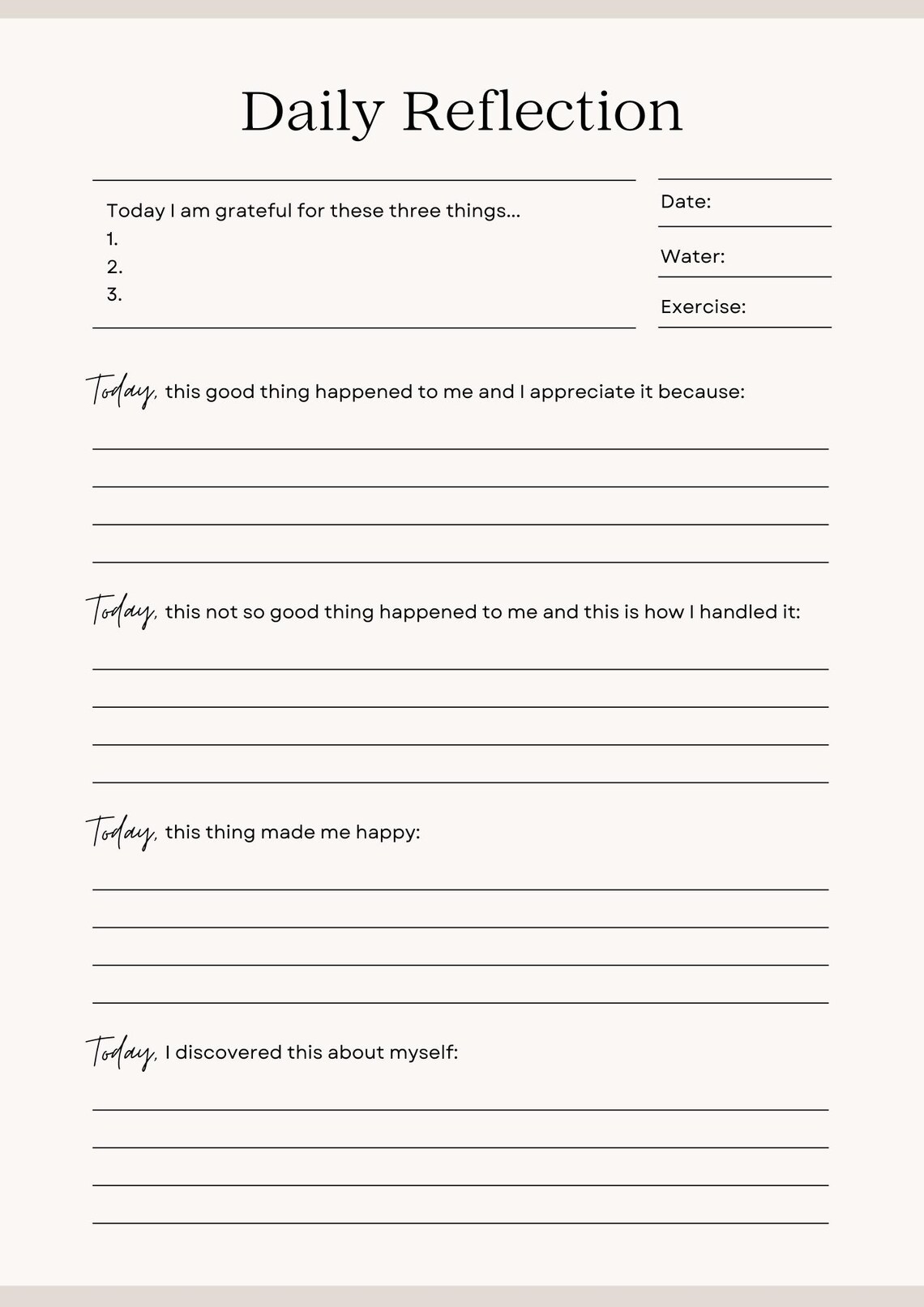 Mindset, Money & Black Woman Affirmations With Daily Reflections Sheet ...