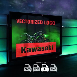 SVG PNG AI Kawasaki Logo - Etsy