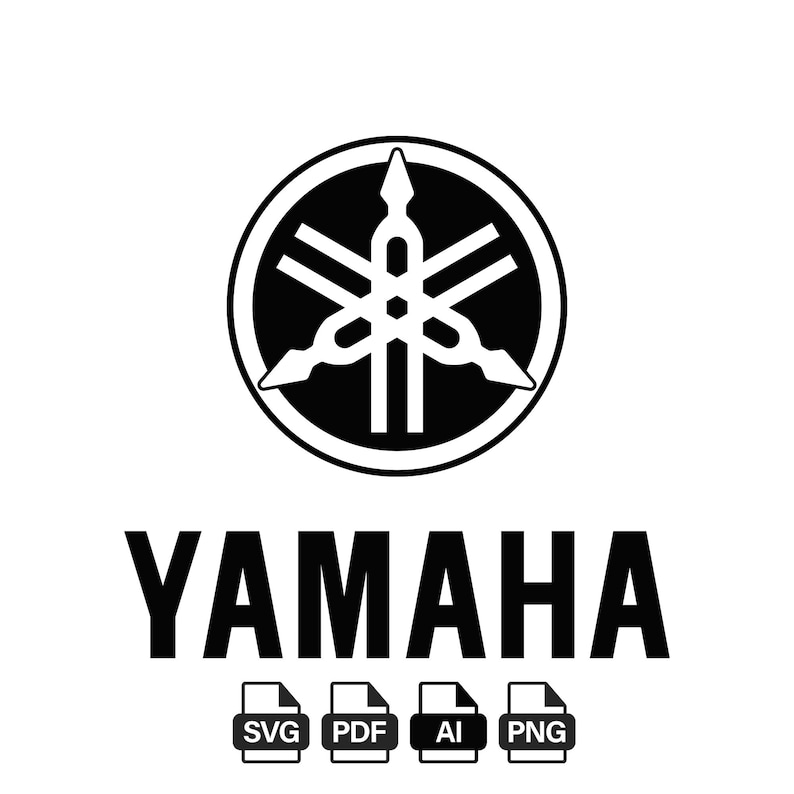 Vectorized Yamaha Logo SVG PNG - Etsy