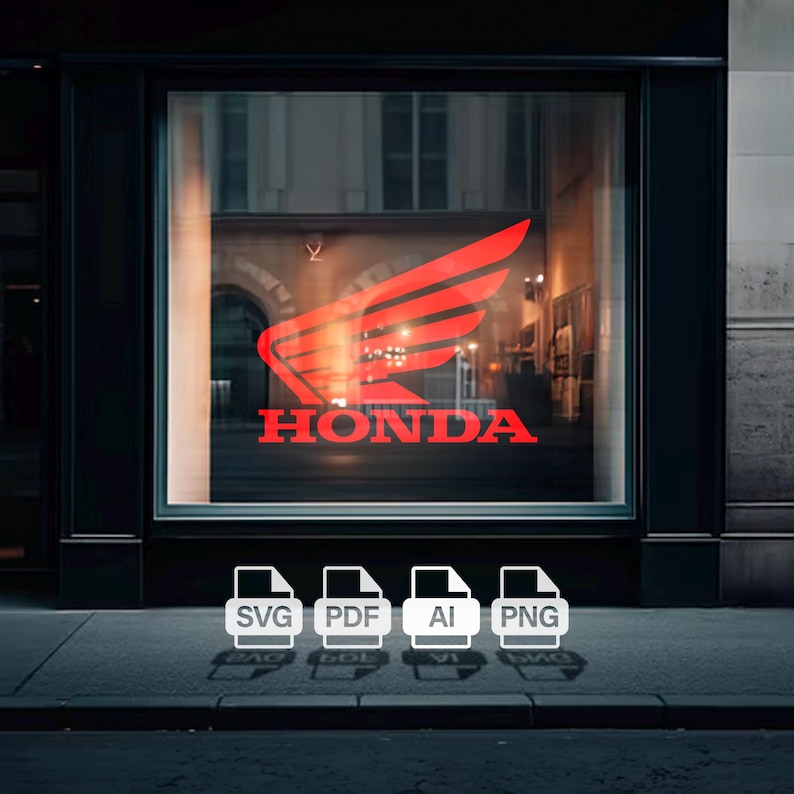 Vectorized Honda Motorcycles Logo SVG PNG Illustrator - Etsy