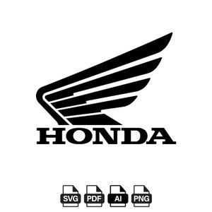 Vectorized Honda Motorcycles Logo SVG PNG Illustrator - Etsy