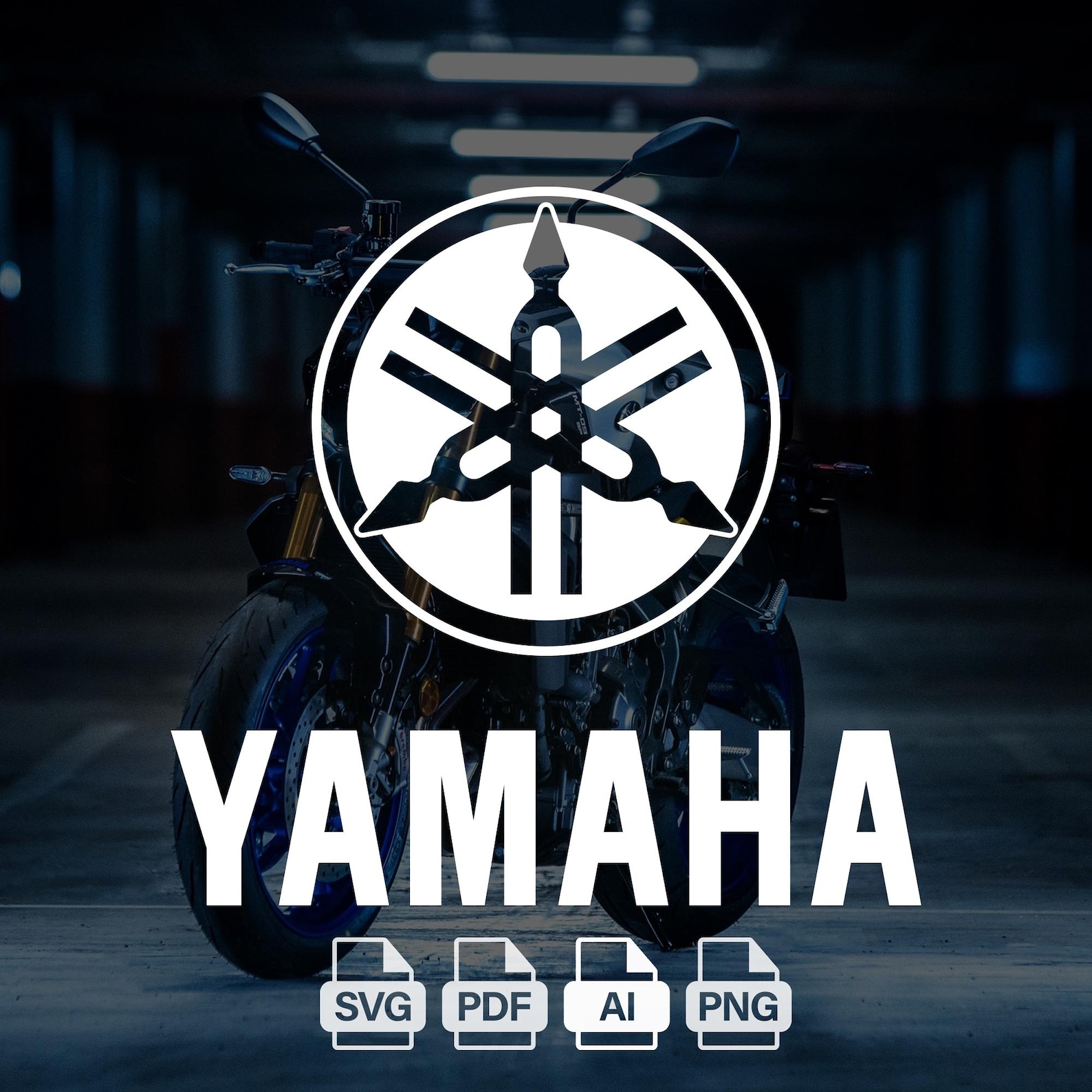 Vectorized Yamaha Logo SVG PNG - Etsy