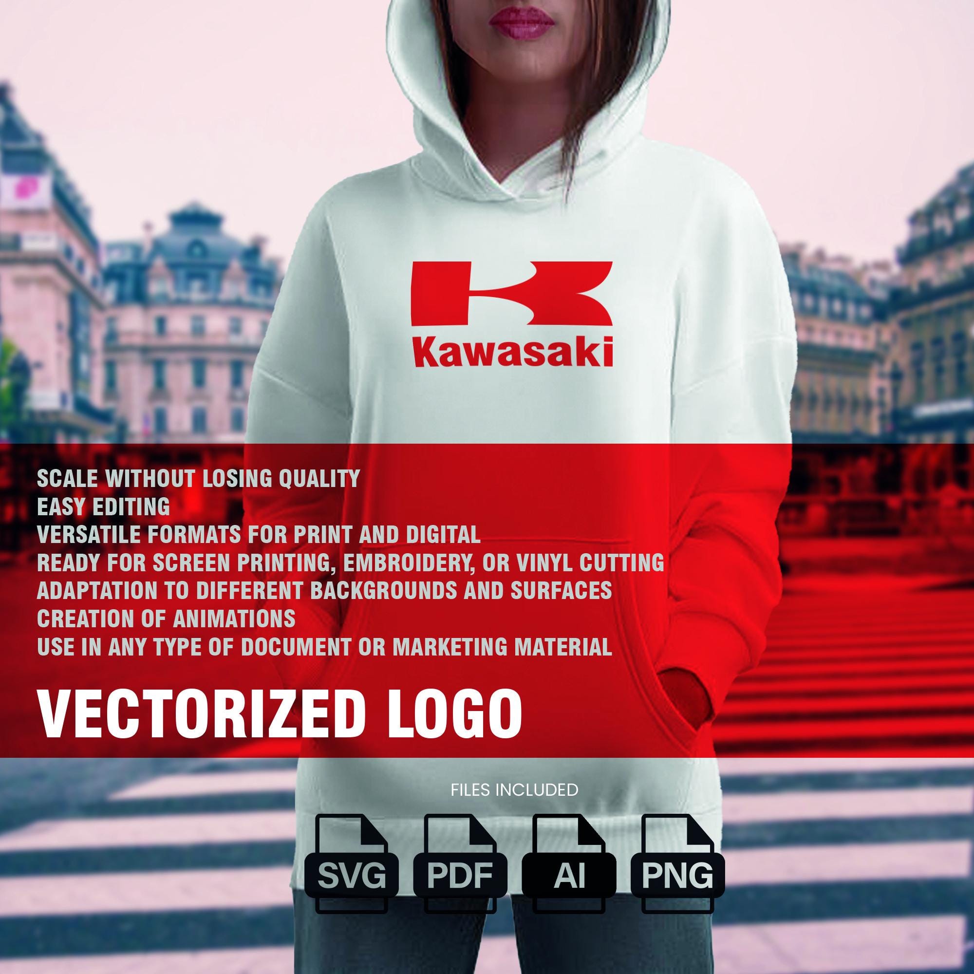SVG PNG AI Kawasaki Logo - Etsy