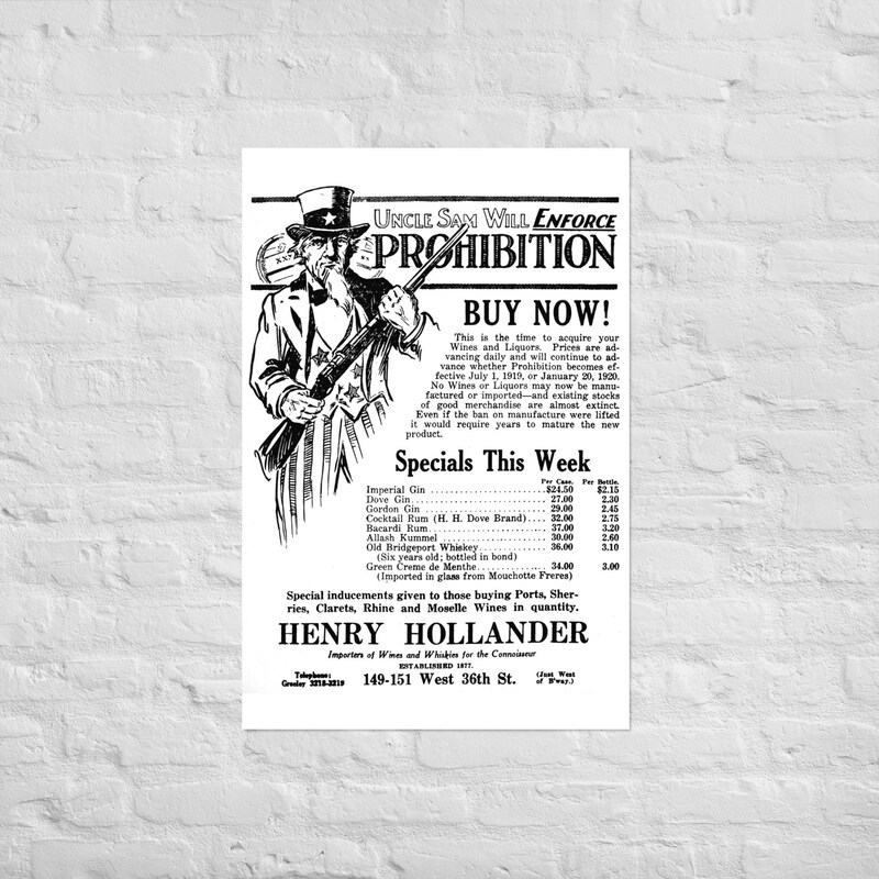 Prohibition Era Sign - Etsy