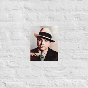 Al Capone Mugshot 1927 Chicago Mafia Photo Scarface Mobster Art - Etsy
