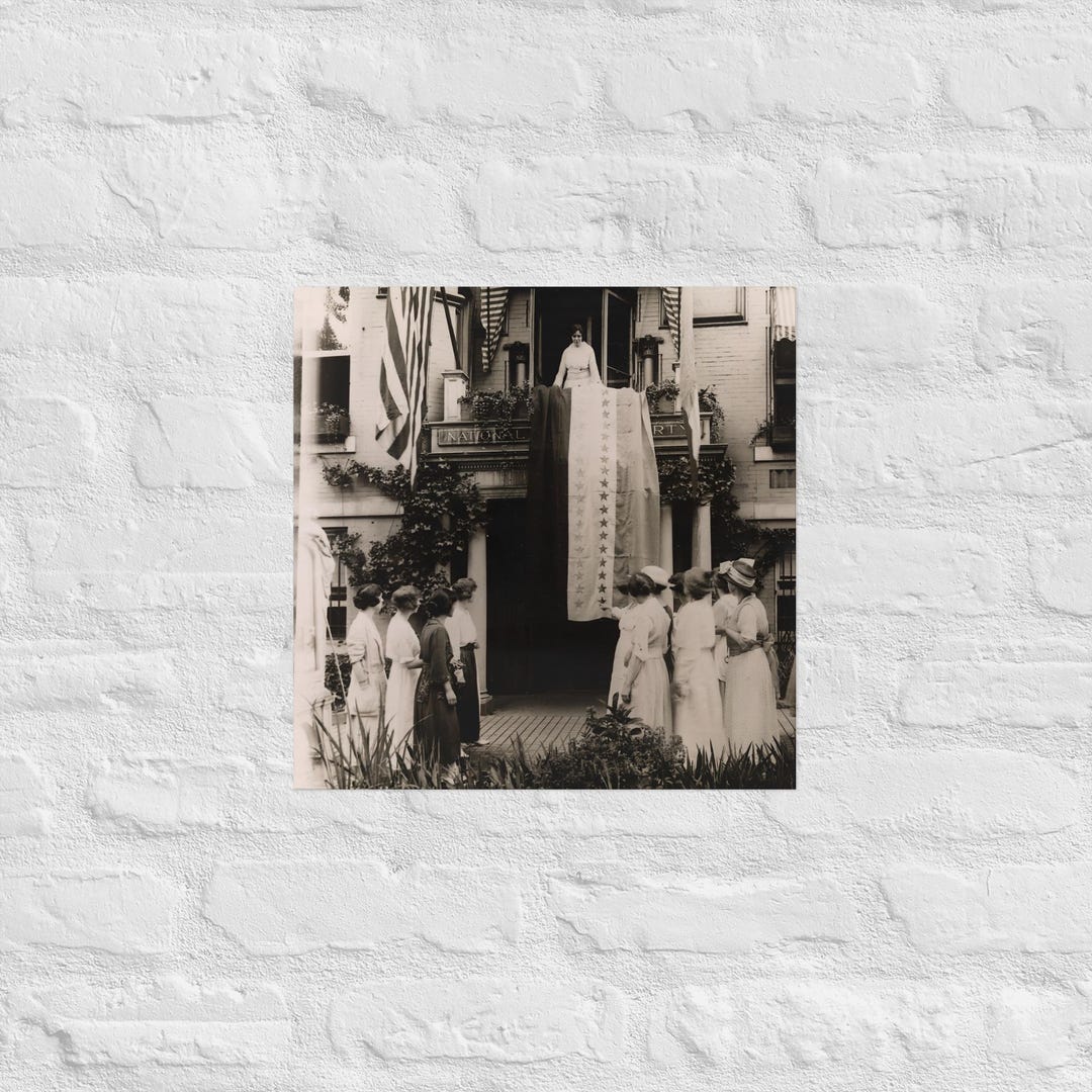 1920 Women's Suffrage Photo Vintage Antique Print Civil Rights & Voting ...