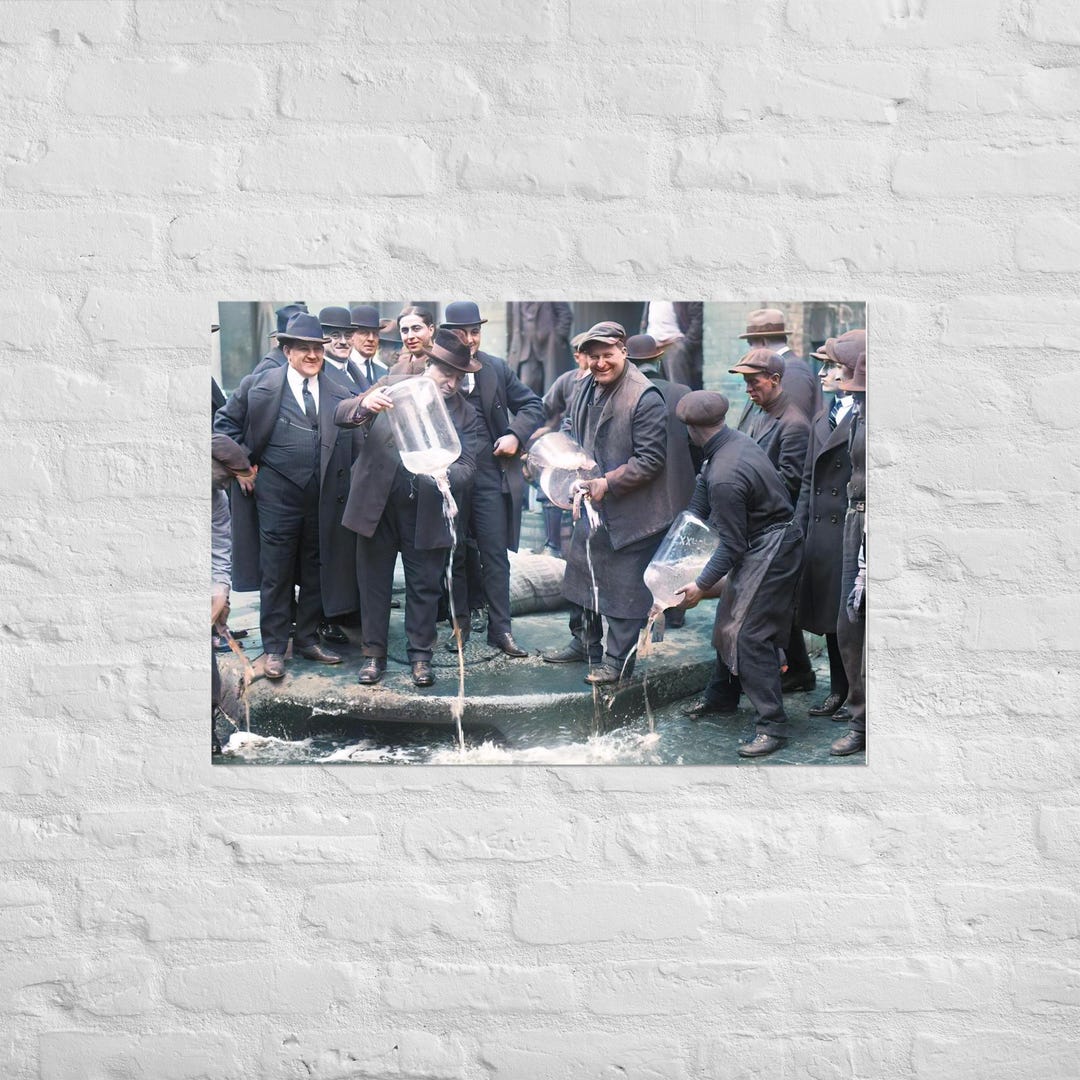 Prohibition Liquor Bust 1930s Photo Vintage NYC Chicago Tavern ...