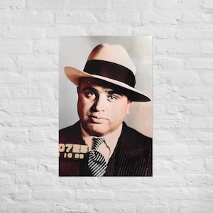 Al Capone Mugshot 1927 Chicago Mafia Photo Scarface Mobster Art - Etsy