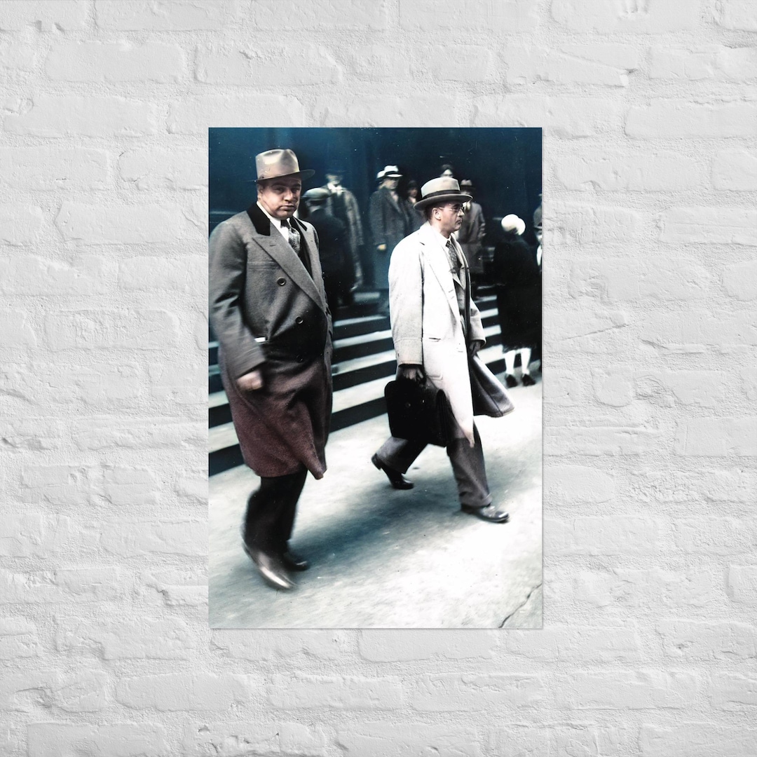 Al Capone 1931 Photo Leaving Court Tax Evasion Mafia & Mob Wall Art - Etsy
