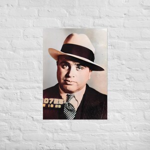 Al Capone Mugshot 1927 Chicago Mafia Photo Scarface Mobster Art - Etsy