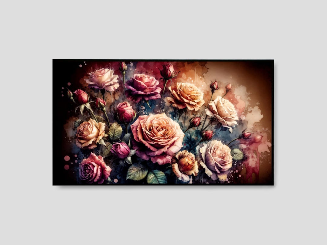 Beautiful Floral Display Art, 4K Samsung Frame Artwork, Frame Tv ...