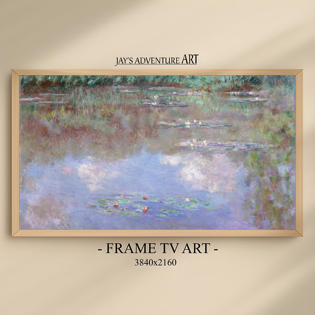 Samsung Frame TV Art - 4K Monet Lily Pond Summer Frame TV Art - Smart ...