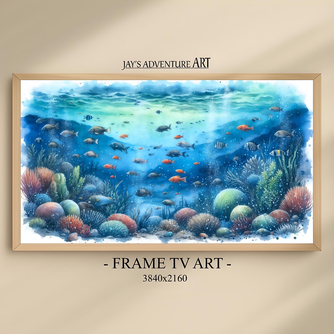 Samsung Frame Art - Enchanting Tropical Fish Scene - Frame Tv Artwork ...