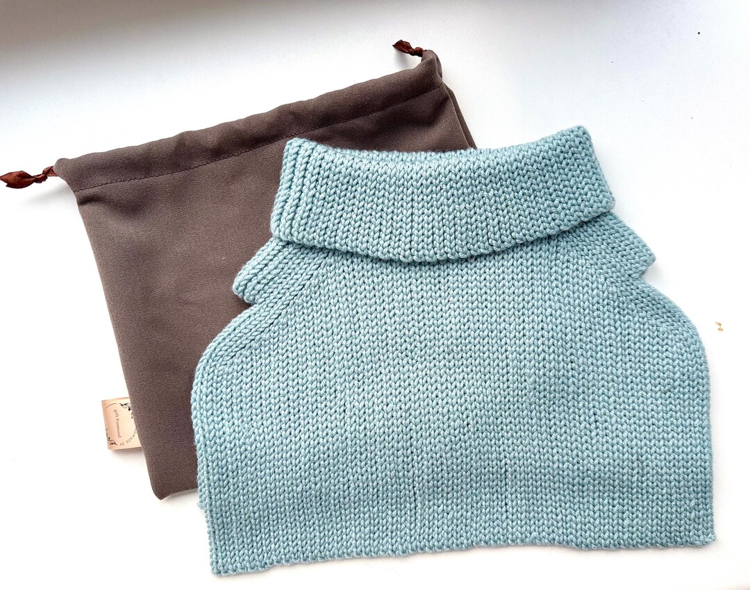 Hand Knit Merino Wool Neck Warmer | Cozy Scandinavian Cowl | Winter ...
