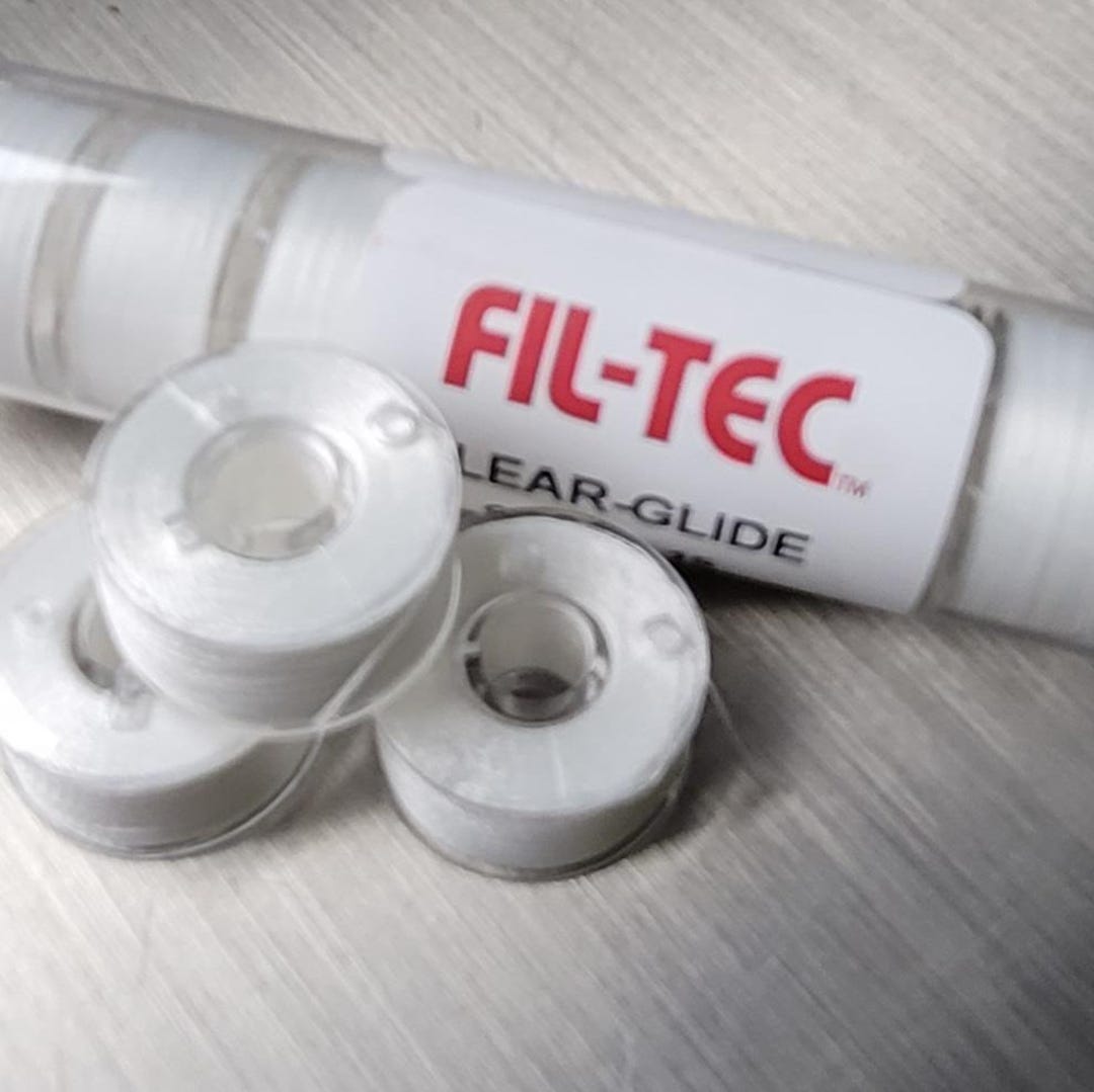 WHITE - Glide Prewound Class 15A 135yd Bobbins, 8 Count - From Fil-tec ...