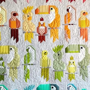 Pretty Birds by Elizabeth Hartman Paper Quilt Pattern, Fat Quarter ...