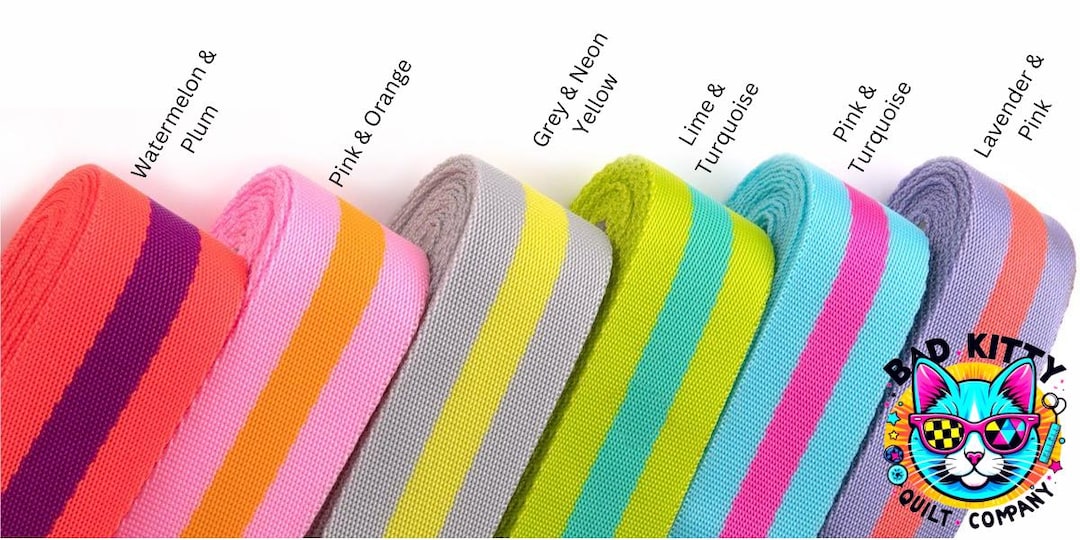 Tula Pink Webbing 2yd X 1.5in , Great for Bag Making and Crafts - 6 ...