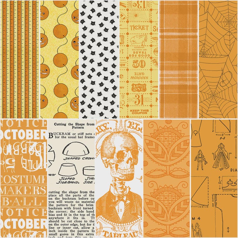 Costume Maker's Act II Halloween Fat Quarter Bundle 33 Pcs. by Janet ...