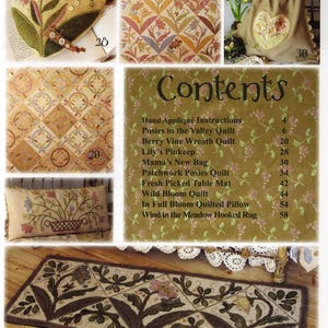 In Full Bloom, by Alma Allen - From Blackbird Designs - Book of 9 Quilt ...