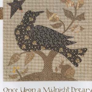 The Raven - A Fall or Autumn Quilt Pattern Book of 9 Applique Designs ...