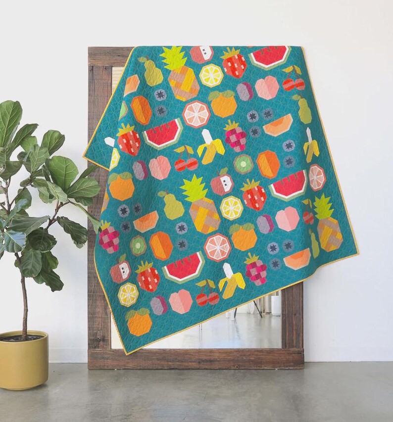 The Produce Section -elizabeth Hartman Paper Quilt Pattern, Fat Quarter ...