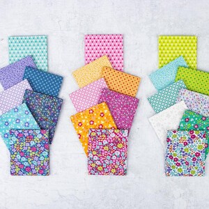 Vibrance by Blooming Boldly, 22 Fat Quarter Fabric Bundle From Riley Blake Designs, Bright ...