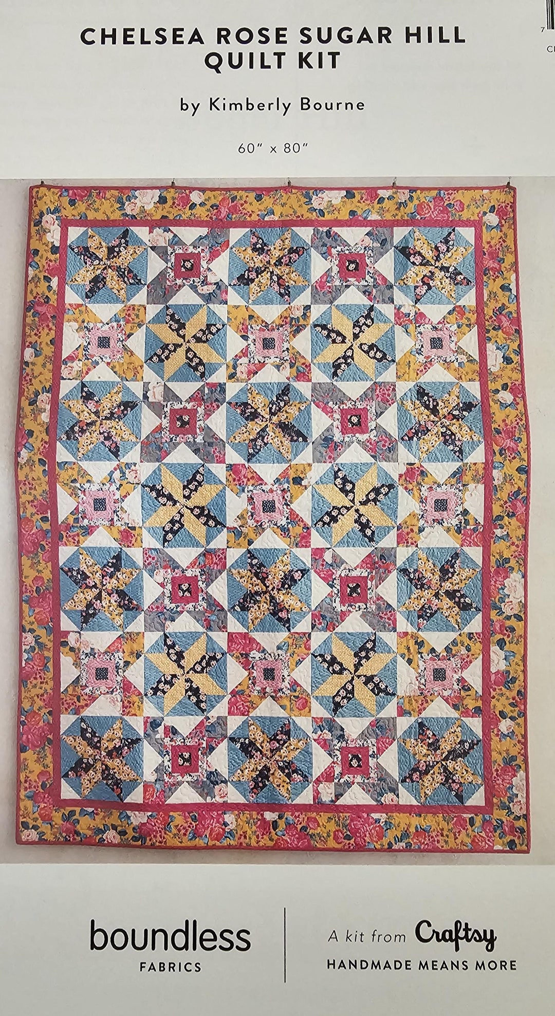Chelsea Rose Sugar Hill Craftsy Quilt Kit 60x80 - by Kimberly Bourne ...