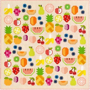 The Produce Section -elizabeth Hartman Paper Quilt Pattern, Fat Quarter ...