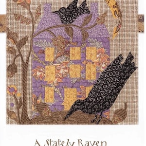 The Raven - A Fall or Autumn Quilt Pattern Book of 9 Applique Designs ...