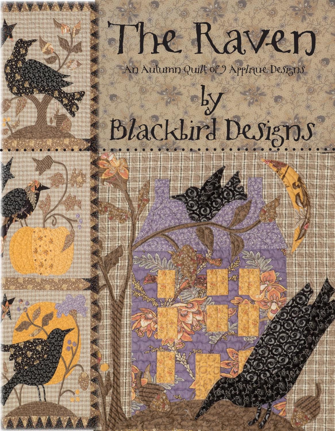 The Raven - A Fall or Autumn Quilt Pattern Book of 9 Applique Designs ...
