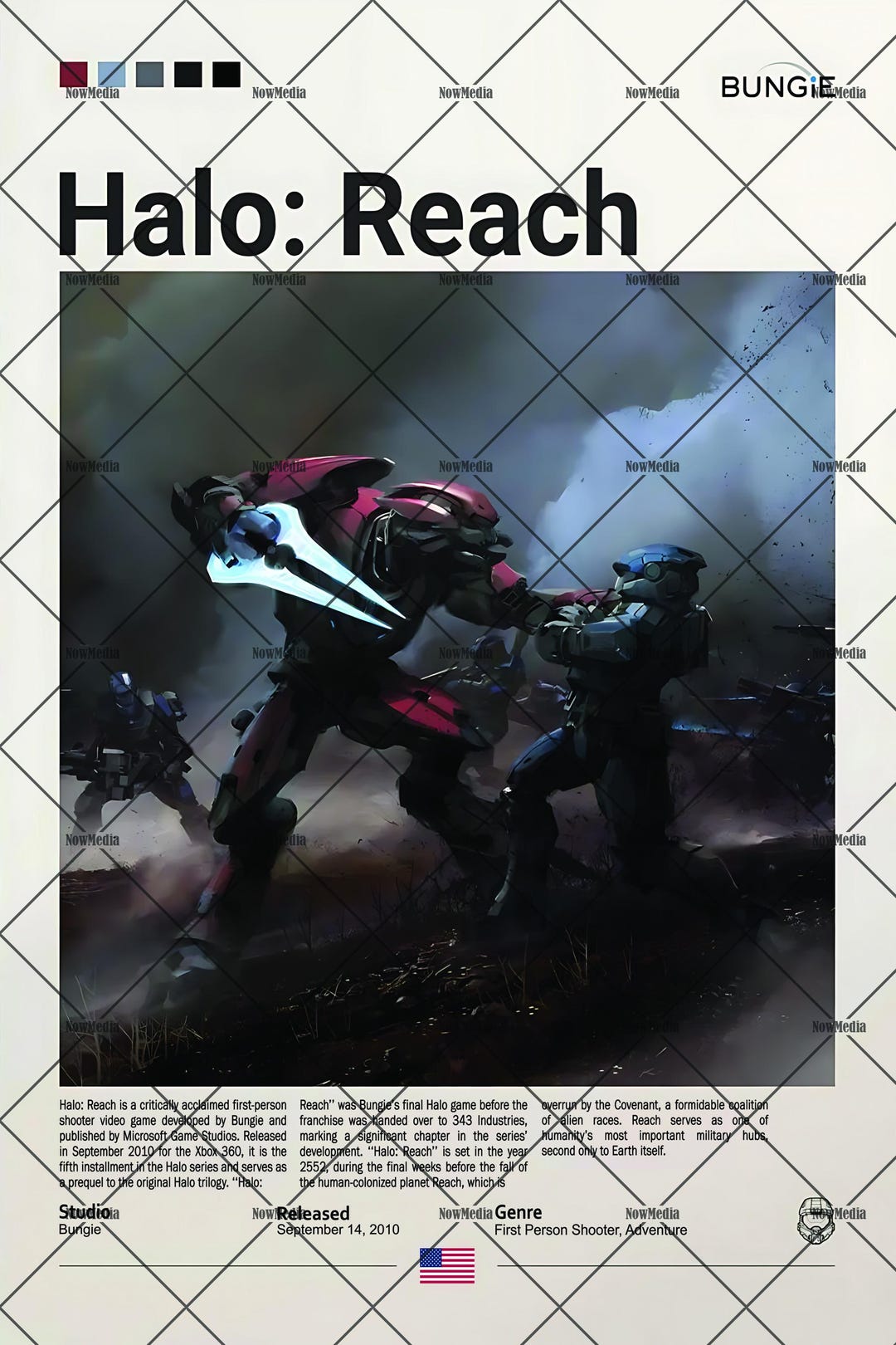 Halo Reach Poster - Digital Download Print, Printable Art, Downloadable ...