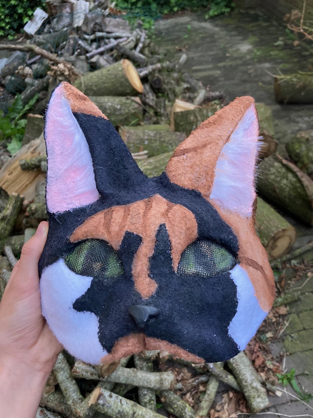 Calico Cat Mask - Etsy