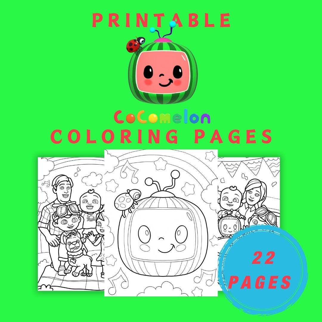 Printable Melon 22 Coloring Pages Fun and Educational for Preschool ...