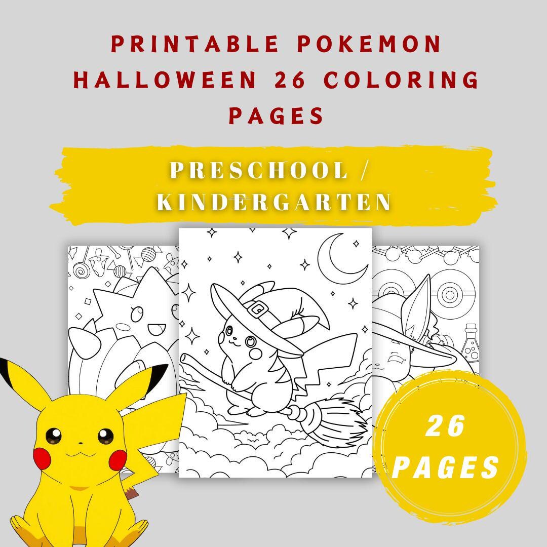 Printable Fluffy Creatures Halloween 26 Coloring Pages Preschool ...