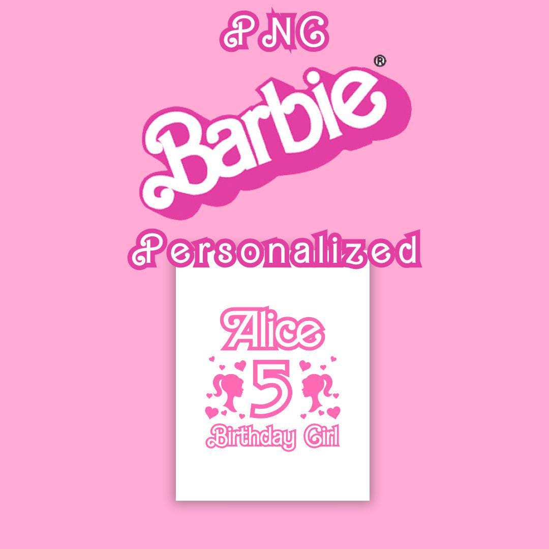Printable Personalized Name and Age Barb Birthday PNG - Etsy