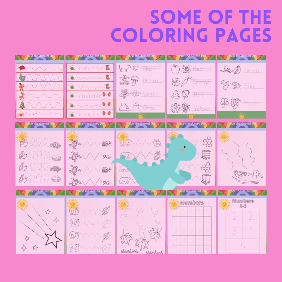 Printable Fun & Educational 32 Worksheets and Coloring Pages for Kids ...