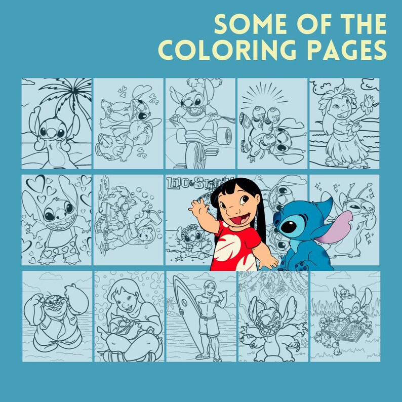 Lilo and Stitch Printable Worksheets Coloring Pages Fun and Educational ...